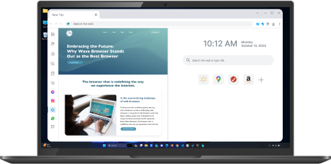 Wave Browser - Efficient, Intuitive and Personal Web Browser